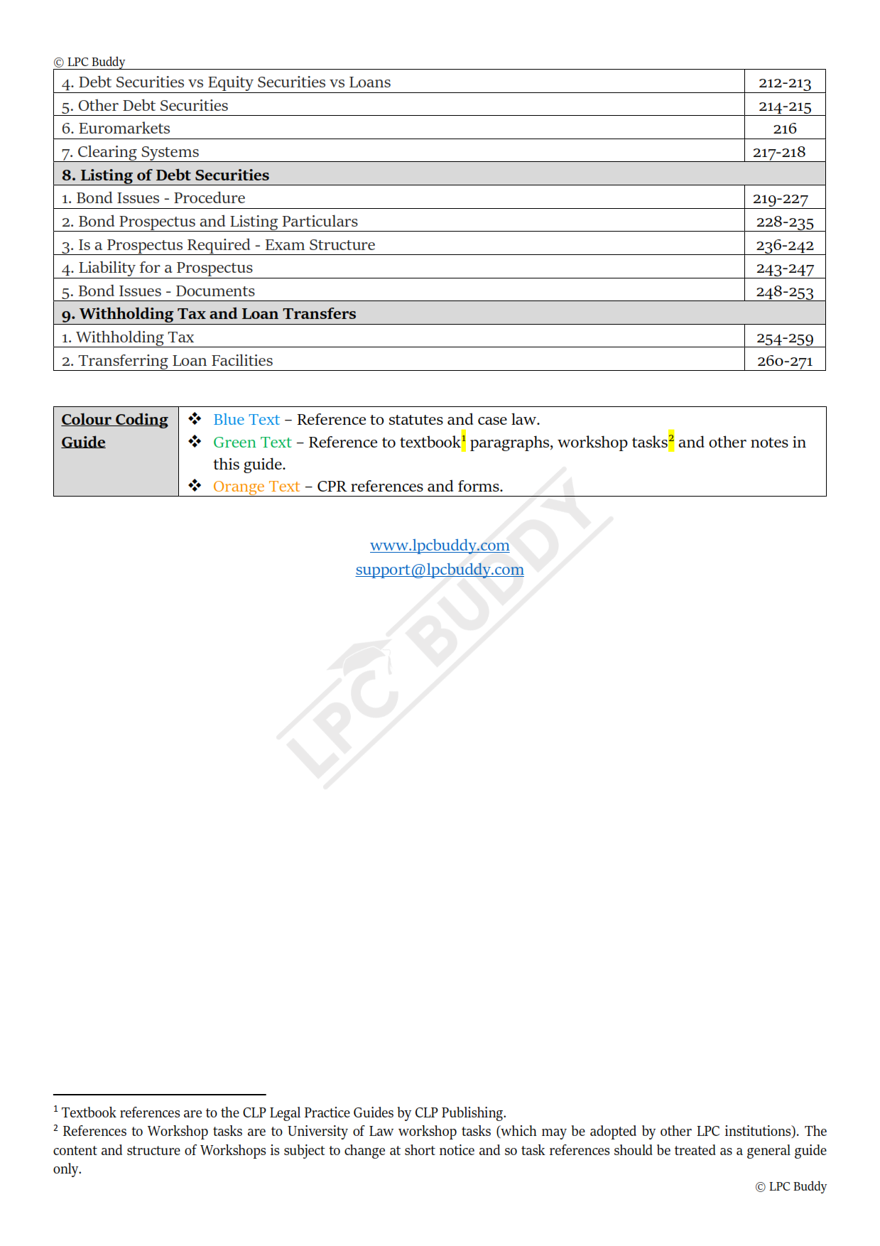 LPC Buddy™ 2024 | Banking & Debt Finance